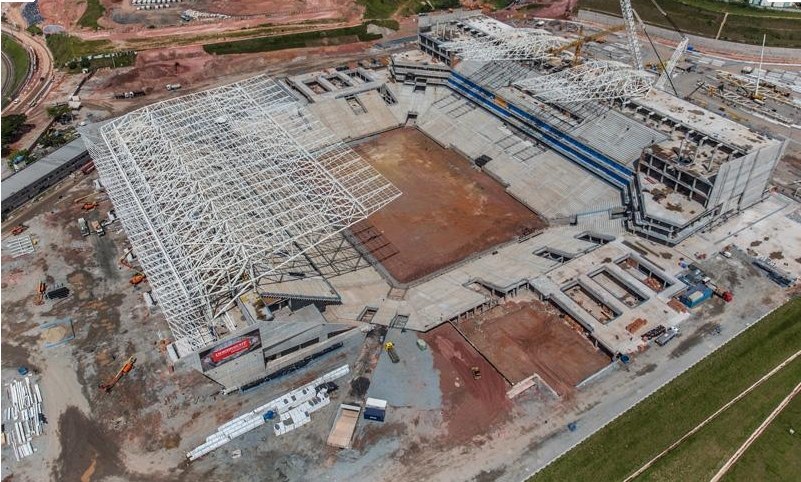 Estádio do Corinthians já tem 82% das obras concluídas - Fotos - R7 Futebol