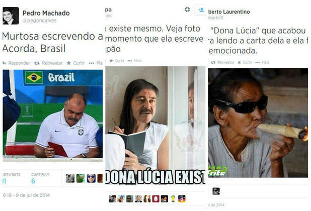 Carta de "Dona Lúcia" transforma coletiva da CBF em memes na internet ...