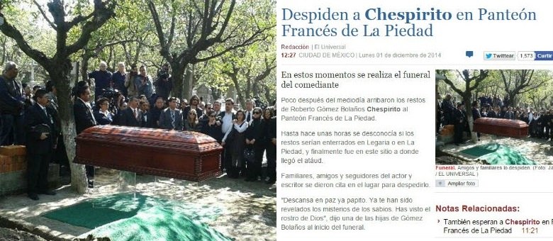 Corpo de Chaves é enterrado no México - Entretenimento - R7 Famosos e TV