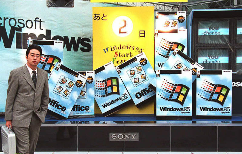 Microsoft já foi descolada! Confira imagens do lançamento do Windows 95 ...