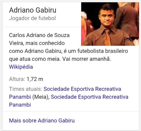 Falsa morte de Adriano Gabiru vira alvo dos memes da web - Fotos - R7 ...