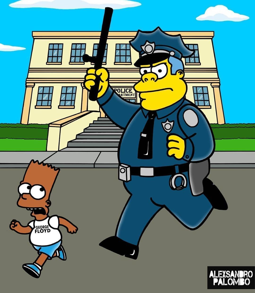 Artista muda cor dos 'Simpsons' para homenagear George Floyd - Fotos ...