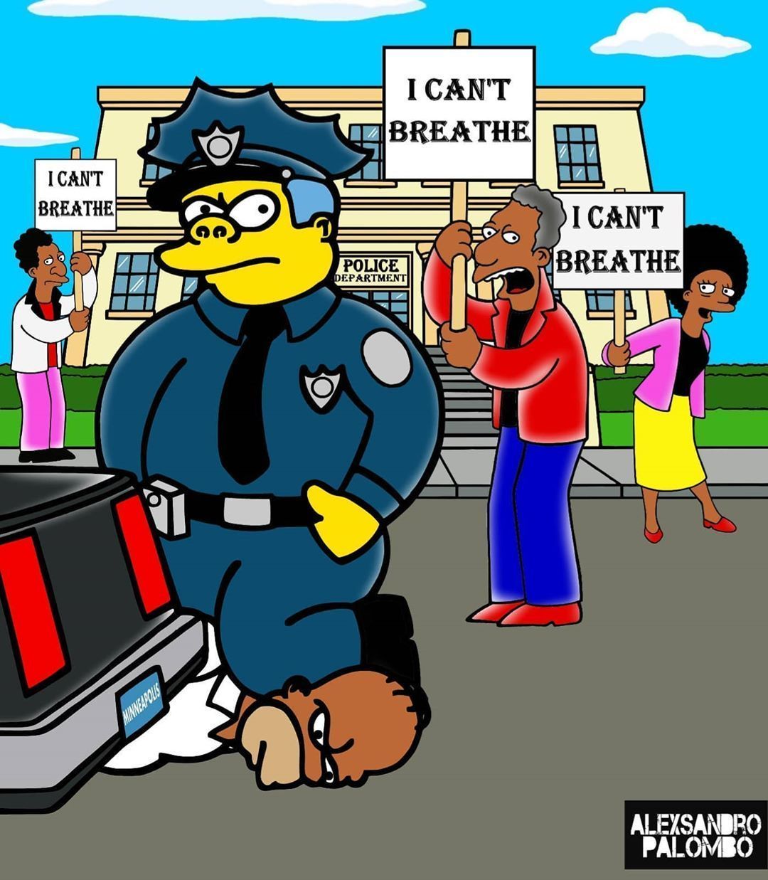 Artista muda cor dos 'Simpsons' para homenagear George Floyd - Fotos ...