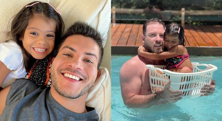 Após críticas a Thiago Nigro, Arthur Aguiar curte dia com a filha ...