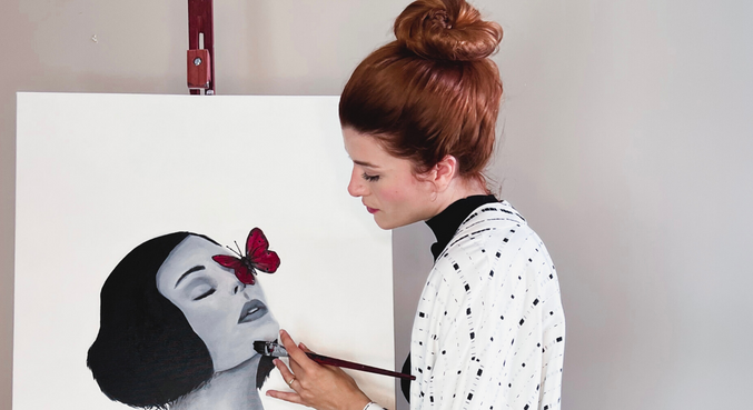 Atriz Gabi Busich revela como se descobriu nas artes plásticas ...