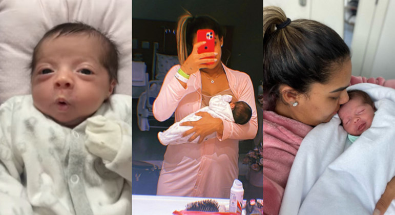 Fruto de 'A Fazenda': Biel e Tays Reis celebram primeiro mês da filha ...