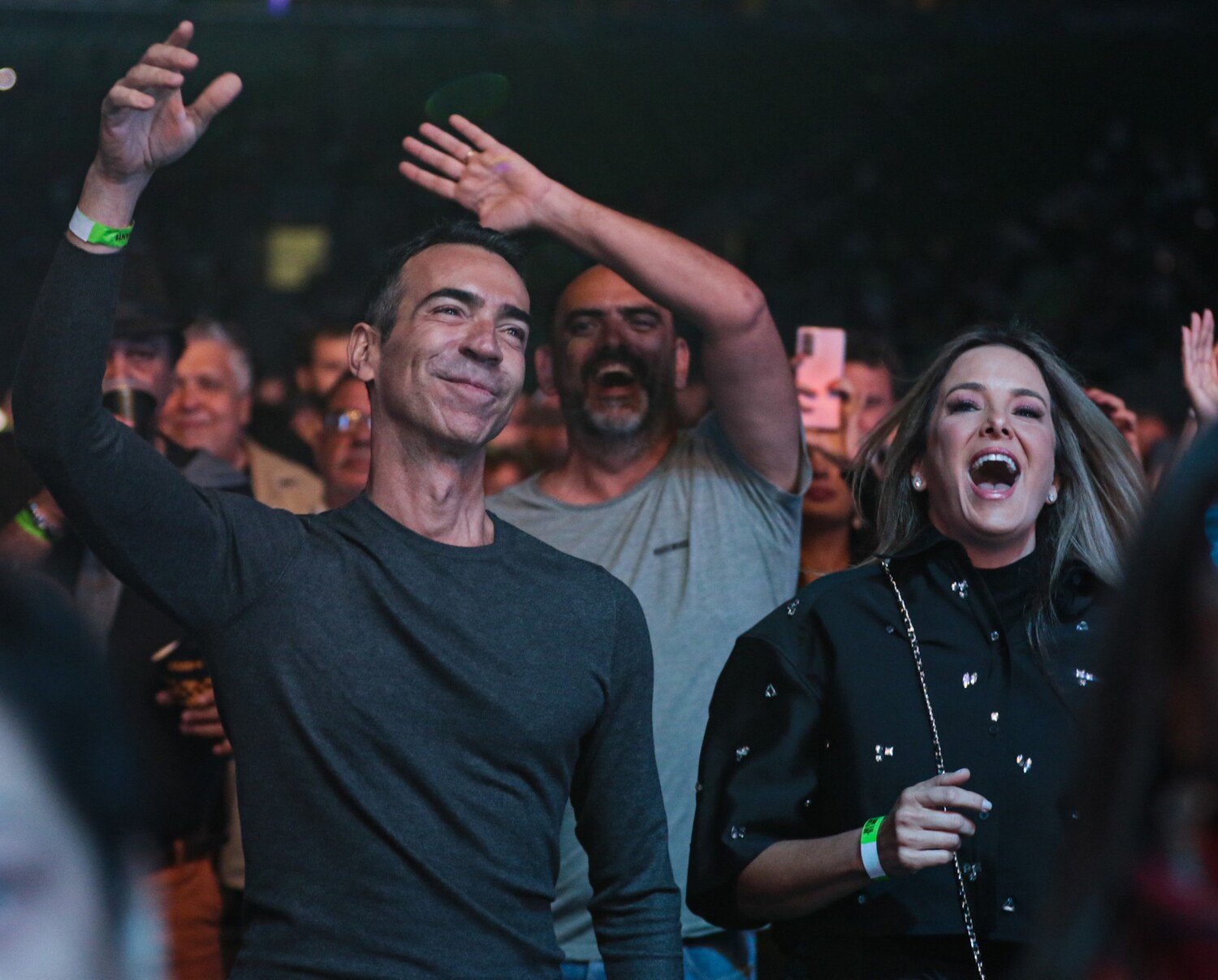 Ticiane Pinheiro e Cesar Tralli curtem vale-night animado no show de ...