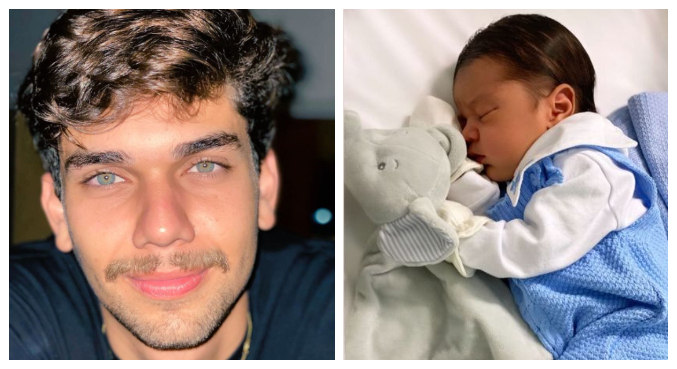 Filho caçula de Leandro, dupla com Leonardo, é pai pela primeira vez ...