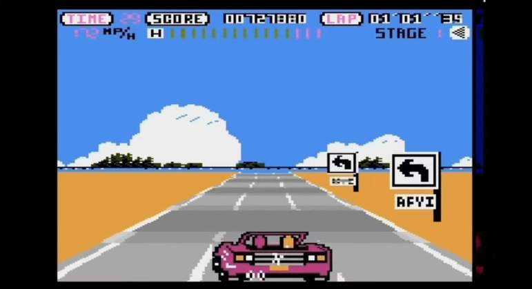 OutRun – Como seria o clássico jogo de corrida no Atari XL/XE ...