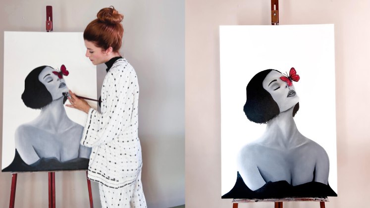 Atriz Gabi Busich revela como se descobriu nas artes plásticas ...