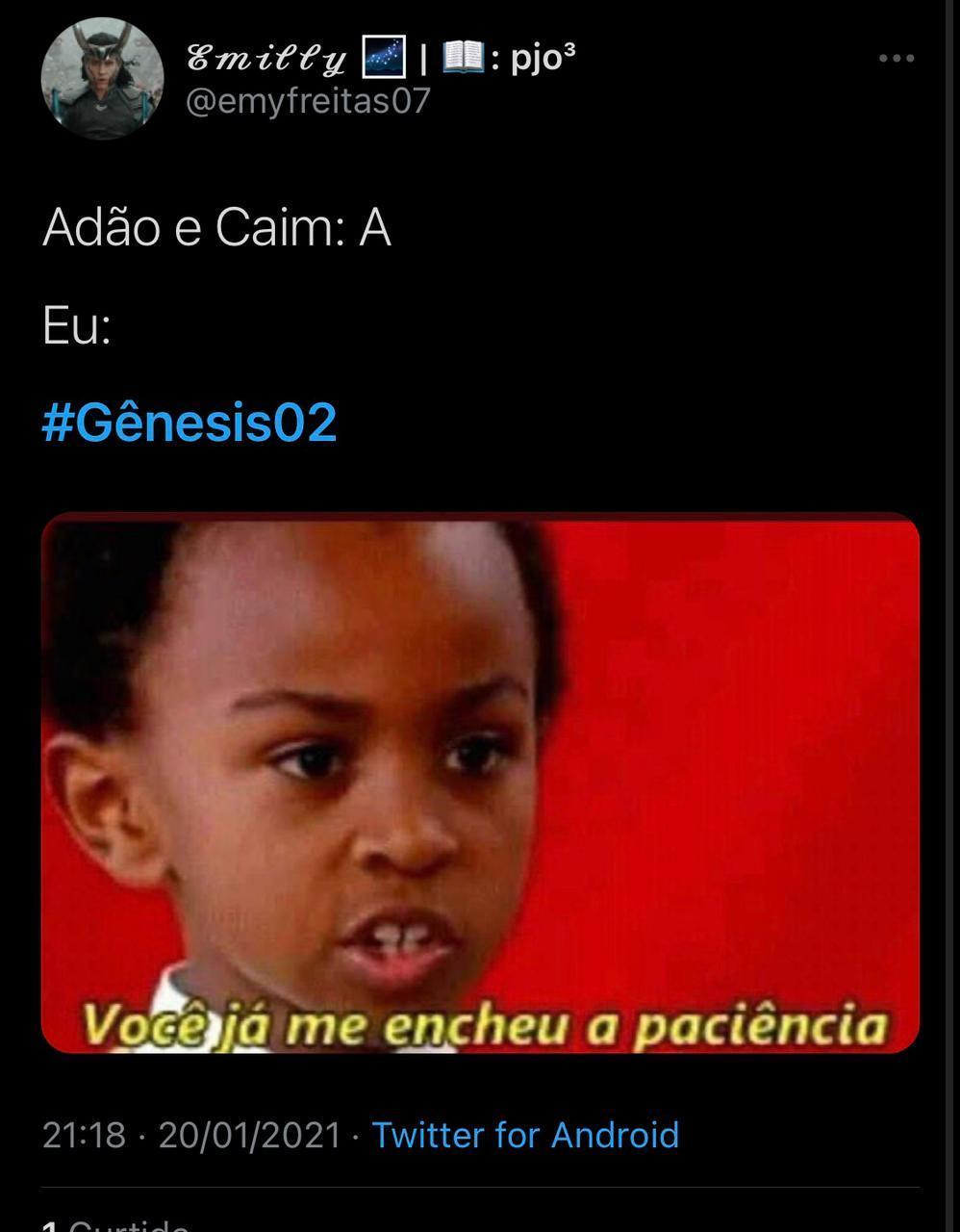 No segundo capítulo de Gênesis, filhos de Adão e Eva rendem memes na ...