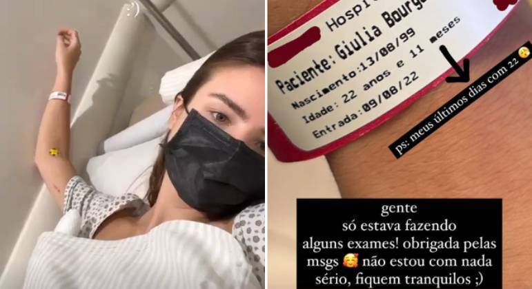 Giulia Be é hospitalizada para exames e relembra antiga internação por ...