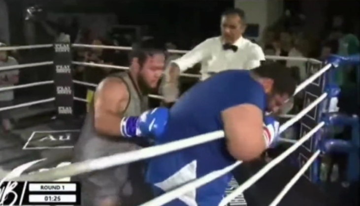 Hulk Iraniano passa vergonha com nocaute em primeira luta no boxe ...