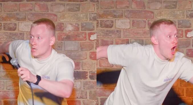 Comediante impressiona ao fazer comemoração de gol em câmera lenta ...