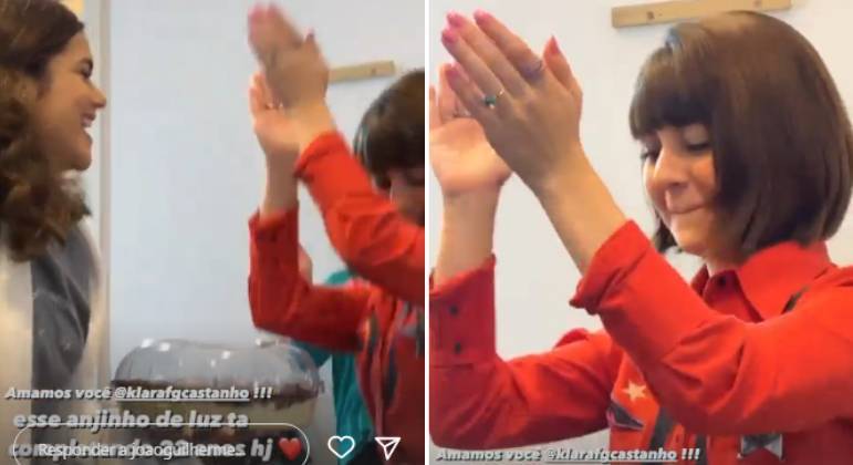 Klara Castanho completa 22 anos e ganha festa surpresa em bastidores de ...