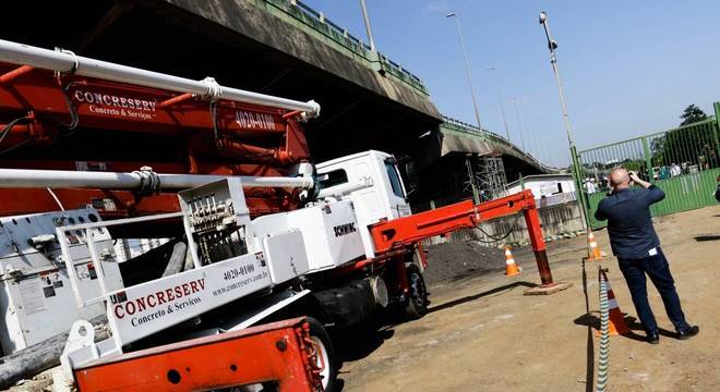 Prefeitura De Sp Instala 6 Macacos Hidráulicos Para Erguer Viaduto