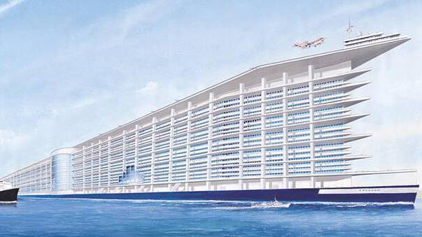 Cidade flutuante: maior navio do mundo terá 1,4 km e transportará até ...