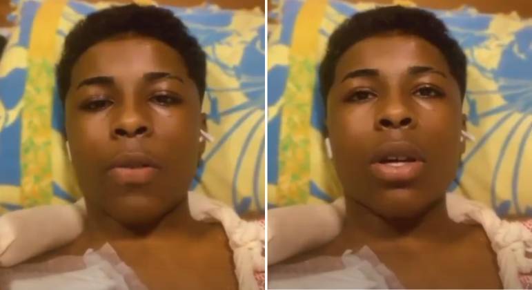 MC Meno K aparece pela 1ª vez após ser baleado: 'Estou chocado ...