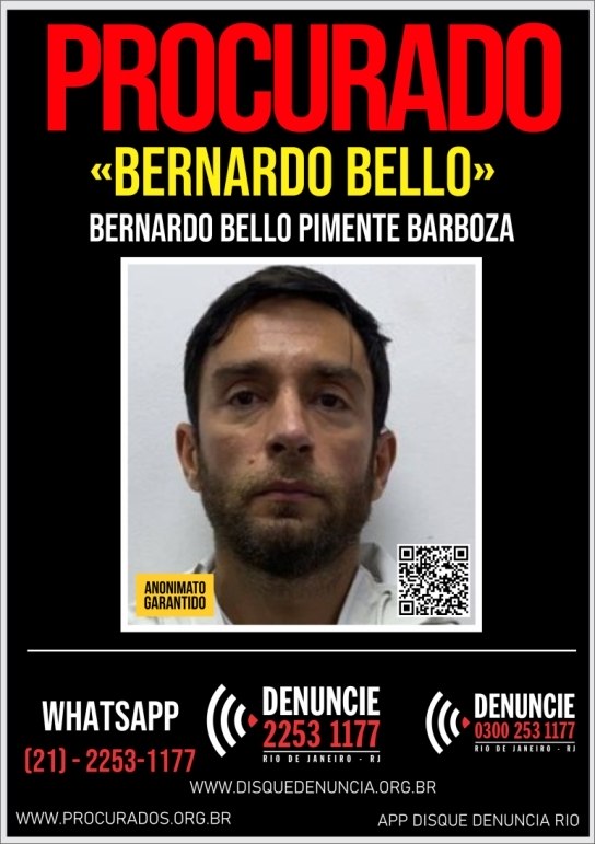 Foragido, bicheiro Bernardo Bello tem foto divulgada em cartaz do ...