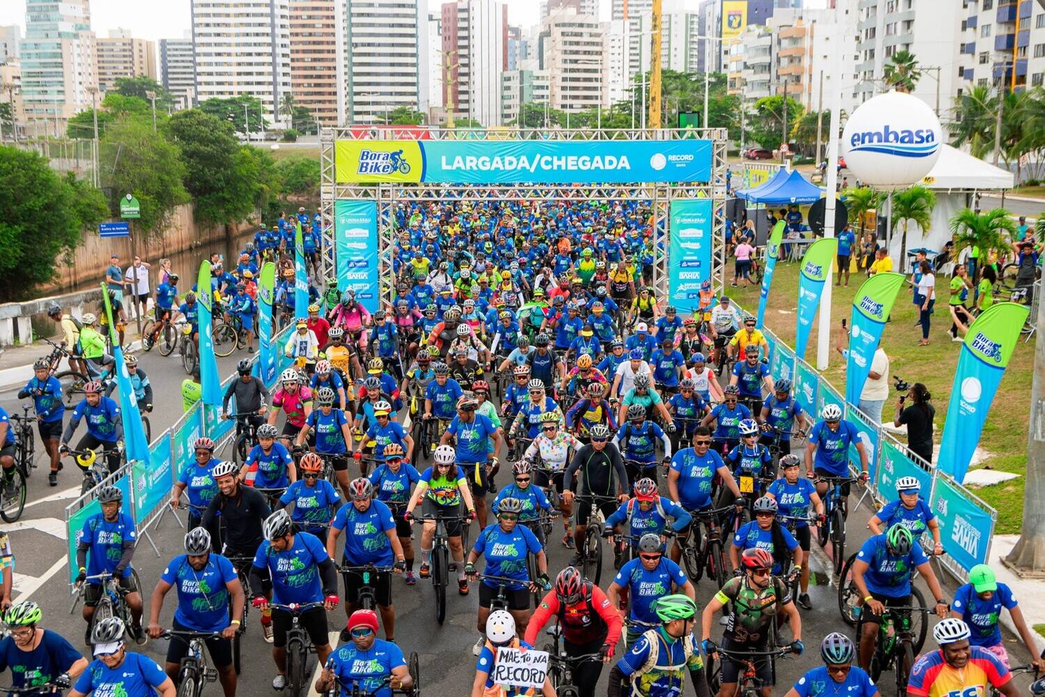 RECORD Bahia celebra seu aniversário de 63 anos com o Bora de Bike - Nordeste - R7 Record TV Itapoan