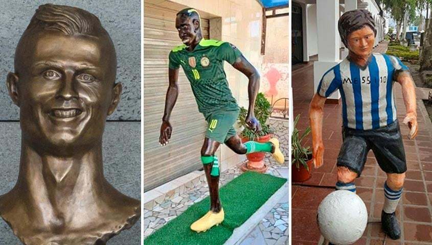 Estátua de Mané, de Senegal, é mais uma a virar meme na internet ...